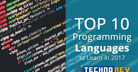 Top 10 Programming Languages To Learn In 2017