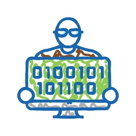 Coder Programmer Business Icon Doodle Illustration 62465441 Vector Art At Vecteezy