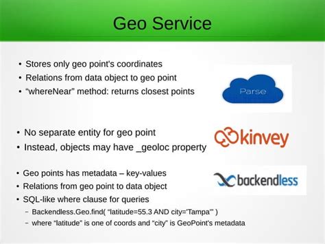 Backend As A Service Comparison Odp Databases Computer Software And Applications