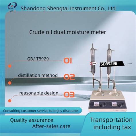 Sd8929b Crude Oil Moisture Meter Manual Distillation Method Receiver 5ml