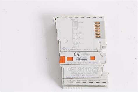 Beckhoff El9110 Potential Supply Terminal 24vdc Ntc Tech
