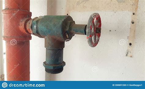 Old Water Rust Control Valve On The Wall Industrial Valves In Largs