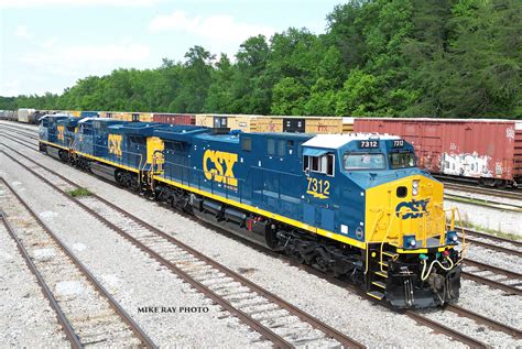 Csx Locos Three Fresh Cm44ahs At Chattanooga Tn This Facebook