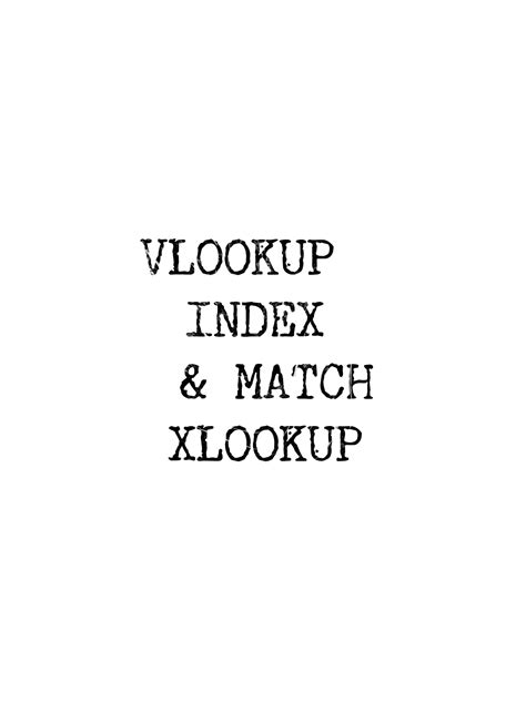 vlookup vs index and match vs data driven insights