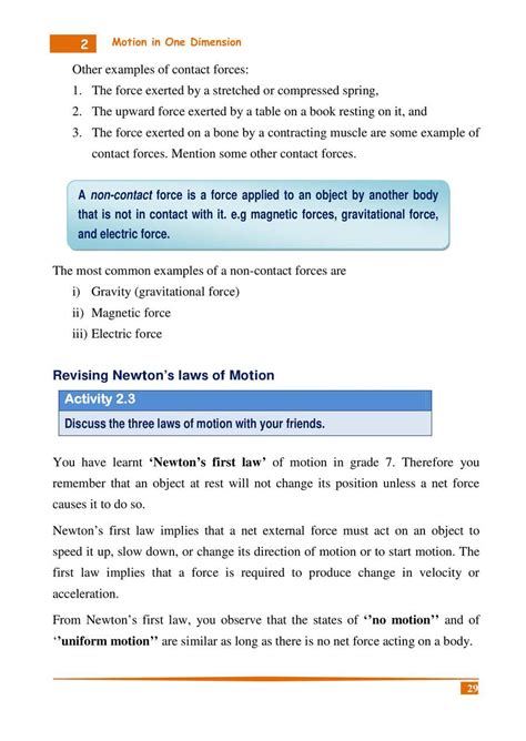 Contact Force Examples