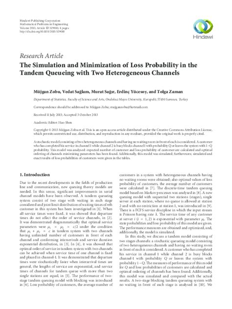 Pdf Fast Simulation Of Tandem Networks Using Importance Sampling And