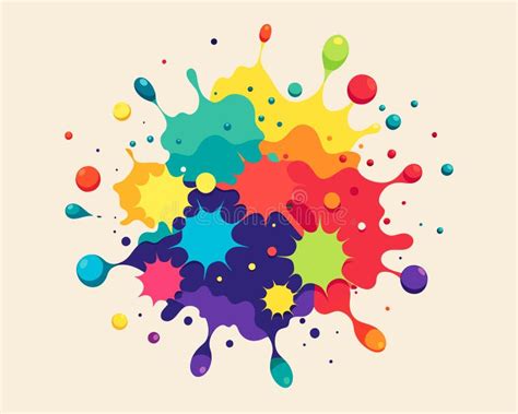 Abstract Colorful Paint Ink Spots Stock Vector Illustration Of Drop Abstract Colorful Paint Ink Spots Stock Vector Illustration Of Drop