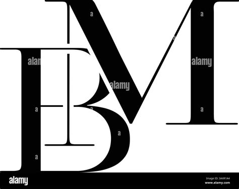 Bm Fashion Logo Stock Vector Image And Art Alamy