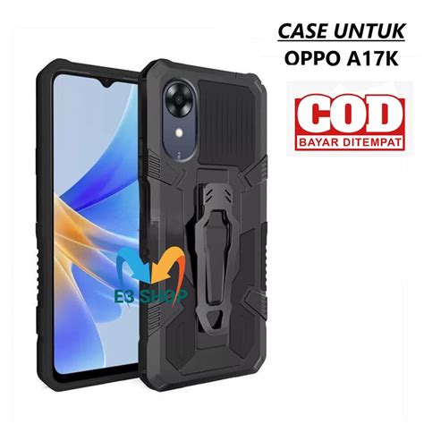 Jual Oppo A17k Casing Standing Back Klip Hard Case Robot New Cover