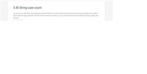 Solved String Case CountYou Are Trying To Keep Track Chegg