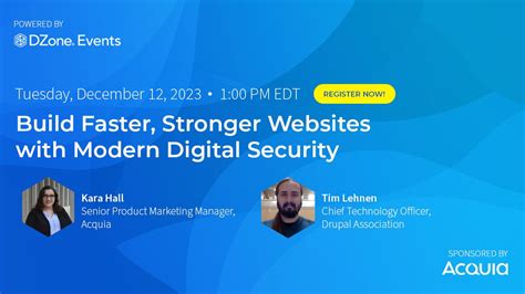 dzone on linkedin digitalexperience webinar security performance