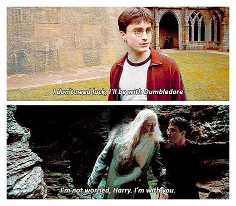 I Dont Need Luck Ill Be With Dumbledore Im Not Worried Harry Im