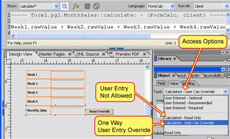 Livecycle Form Scripting