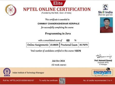 Java Nptel Skilldevelopment Keeplearning Chinmay Keripale