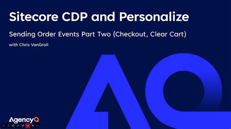 Sitecore Cdp And Personalize 4 Sending Order Events Part Two Checkout Clear Cart Youtube