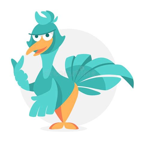 Peacock Vector Character Mascot Stock Vector Illustration Of Emoticon