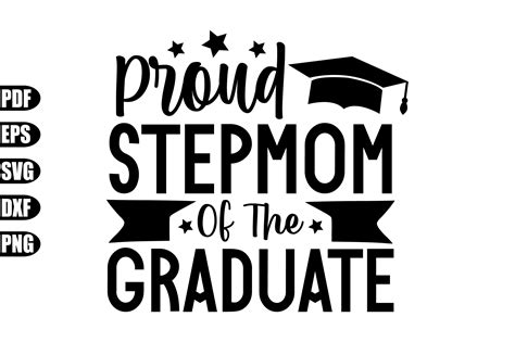 Proud Stepmom Of The Graduate Svg Graphic By Creativekhadiza124