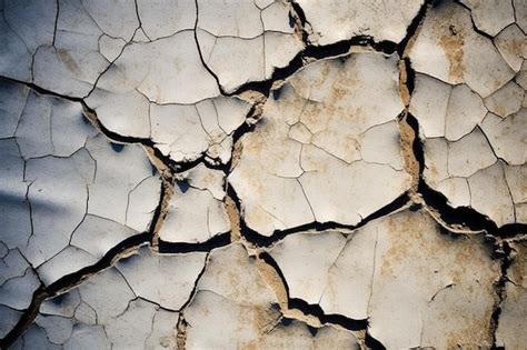 Premium Ai Image Cracked Concrete Texture Background