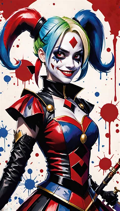 Harley Quinn 🃏 Wallpaper Digital Fanart Design Harley Quinn Drawing