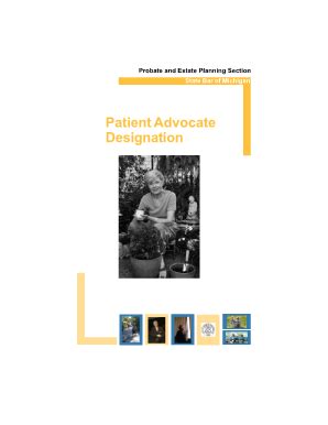 Fillable Online Michbar Designation Of Patient Form State Bar Of Mi Fax