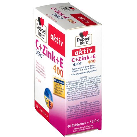 Doppelherz Aktiv C Zink E DEPOT Tabletten Shop Apotheke