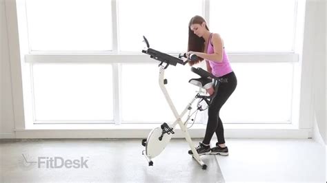 FitDesk V2 0 Desk Exercise Bike With Massage Bar By Bundle Bandit YouTube