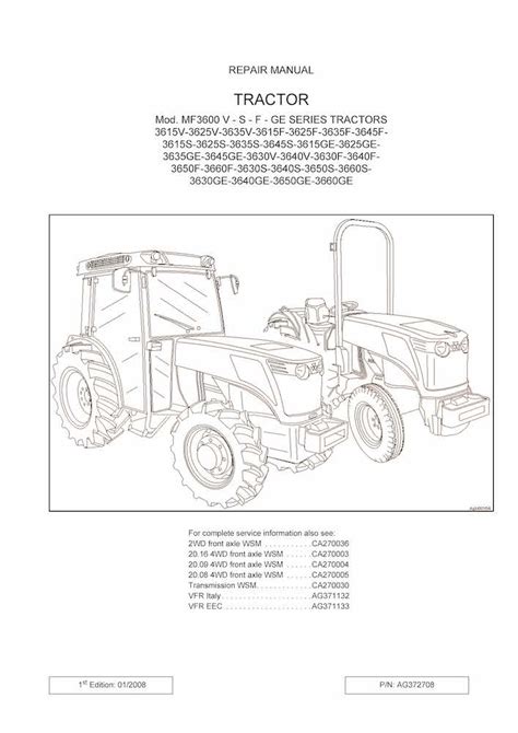 Massey Ferguson 3615 3625 3630 3635 3640 3645 3650 3660 Manual
