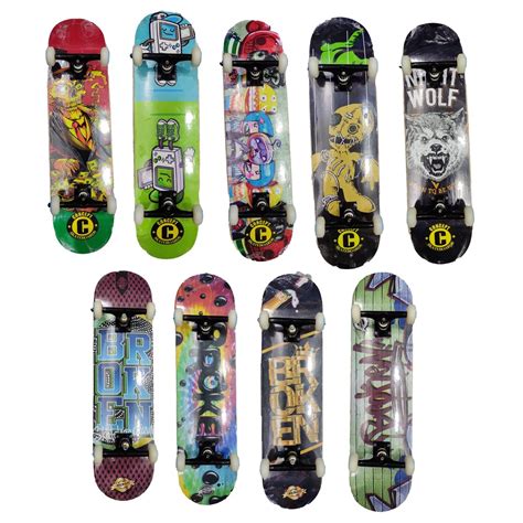 Skate Completo 8 0 Montado Semi Profissional Skateboard Broken Concept