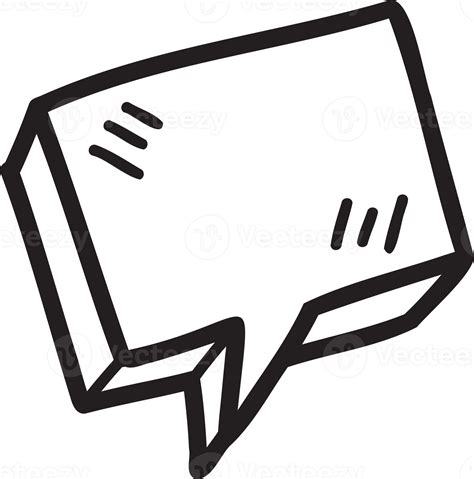 Hand Drawn Speech Box Illustration 11733531 Png
