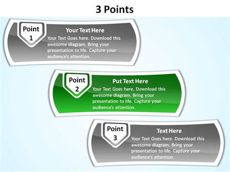 Points With Textboxes Slides Presentation Diagrams Templates Powerpoint Info Graphics