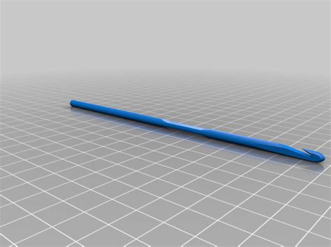 Free 3d File Parametric Crochet Hook 4mm X 150mm 🪝・3d Printing