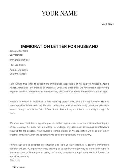 Uscis Cover Letter