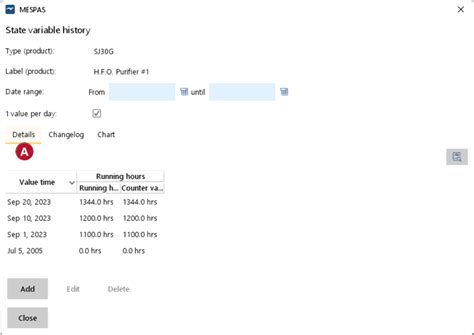 check state variable history