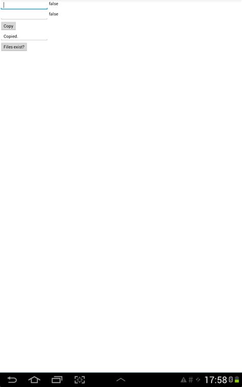 Copy File From Assets To Shared Folder On Android