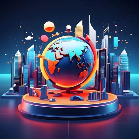 Premium Photo Digital 3d Globe