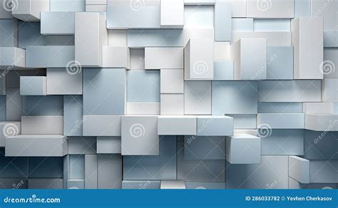 White Modern Abstract Geometric Pattern Background Created With Generative Ai Stock