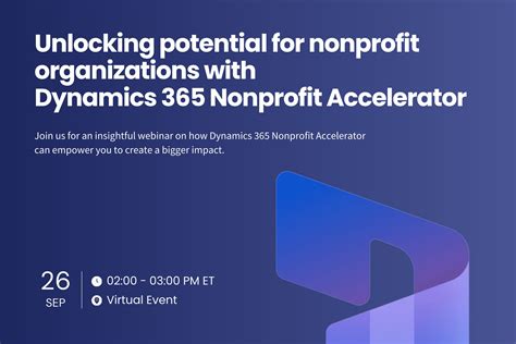 Webinar Dynamics 365 Nonprofit Accelerator