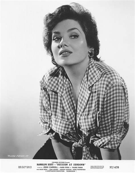 Valerie French Desicion At Sundown 1957 Movie Stars American