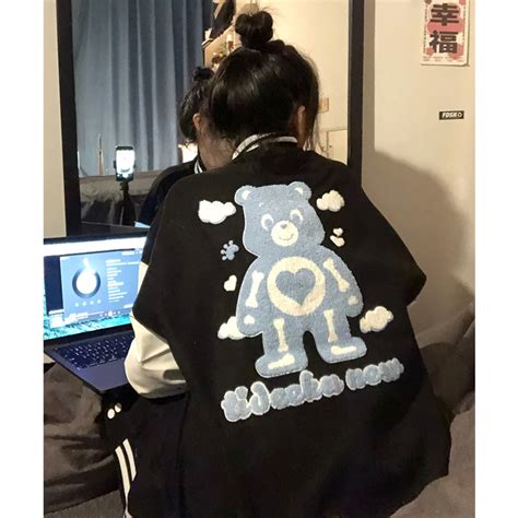 美式高街vintage外套女ins潮春秋薄款休闲宽松bf慵懒风炸街棒球服虎窝淘