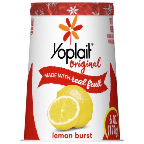 Yoplait Yogurt Low Fat Lemon Burst