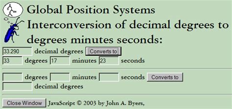 Convert Lat Lon To Decimal Degrees