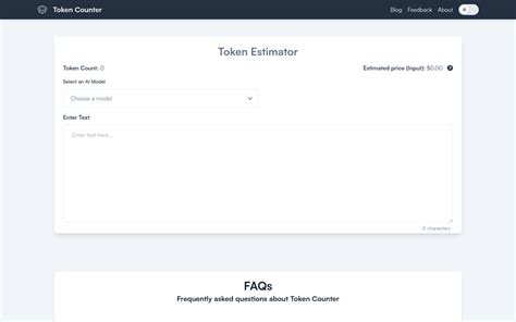 token counter网页版入口、使用教程 太平洋科技ai产品库