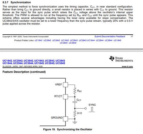 Uc3843 Synchronizing The Oscillator Power Management Forum Power Management Ti E2e
