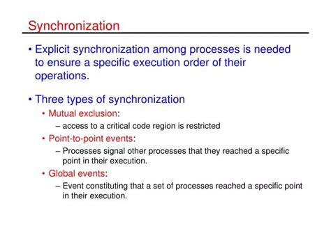 PPT Synchronization PowerPoint Presentation Free Download ID