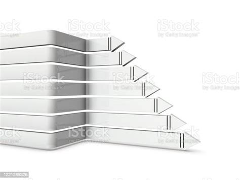 누적 된 화살표 그것은 방향을 변경하고 앞으로 이동합니다 그것은 변화하는 프로젝트를 의미합니다 흰색 배경입니다 3d 일러스트레이션 0명에 대한 스톡 사진 및 기타 이미지