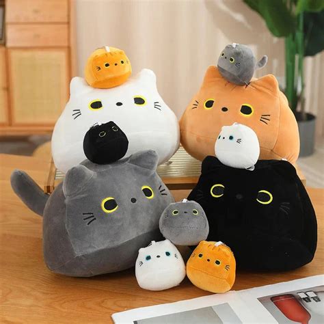 Adorable Chunky Cat Plushies Featuring Cute Kittens Danjoo