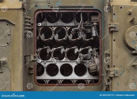 Compartment For Shells Projectiles Of A Destroyed Russian Self Propelled Artillery Stock