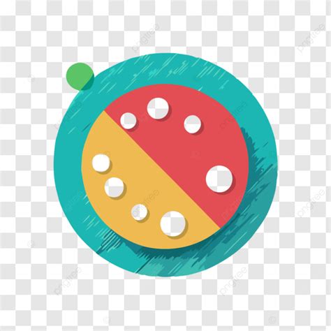 Circular App In Color And Different Shapes Vector A Simplistic