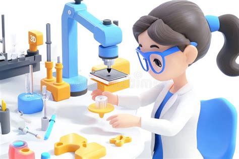 Female Student Works In The Automation Lab Debugging The 3d Printer 3d
