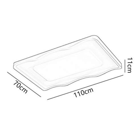 Led Ceiling Light Acrylic Rectangular Ceiling Lamp For Living Dining Room
